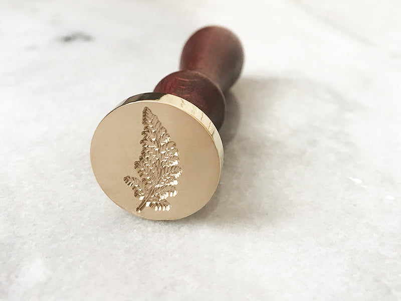 Fern 1" Dia. Wax Stamp – Pacific Paper Co.